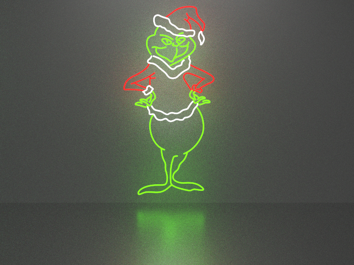 Second Life Marketplace - Grinch 1 neon sign Full Permission