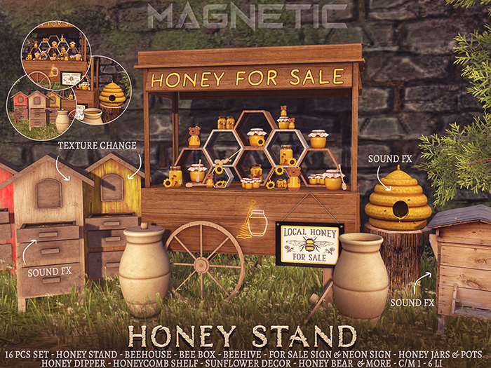 Second Life Marketplace - Magnetic - Honey Stand