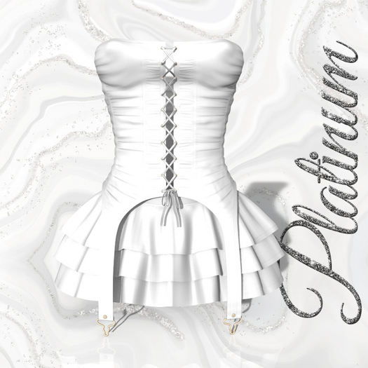 Second Life Marketplace - WAIFUS Corset Outfit White