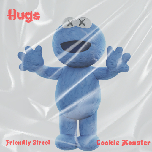 Second Life Marketplace - Hug toys - Cookie Monster x kaws [boxed]
