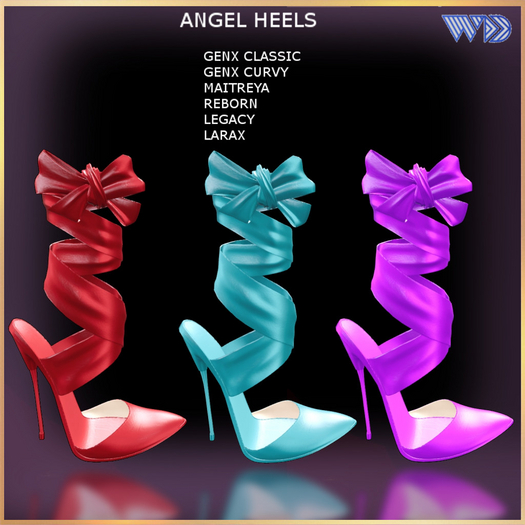 Second Life Marketplace - WAD DESIGNS ANGEL HEELS
