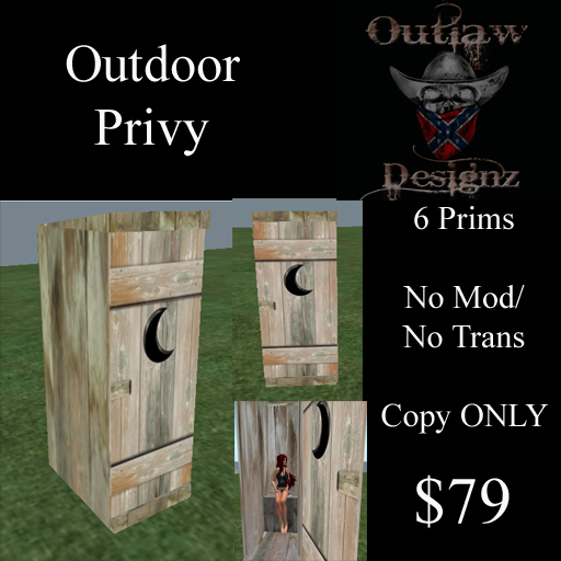 Second Life Marketplace - Outhouse / Outdoor Privy