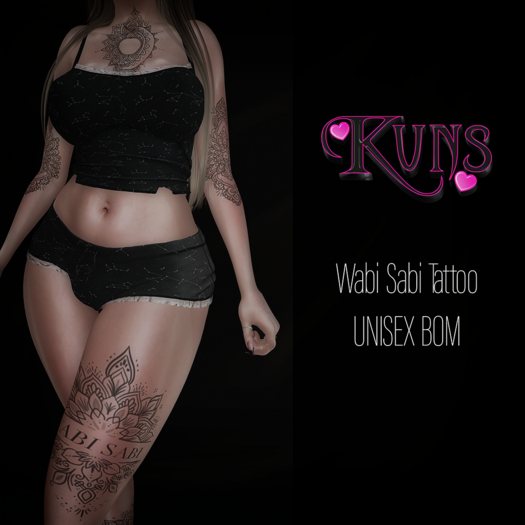 Second Life Marketplace - KUNS - Wabi Sabi Tattoo