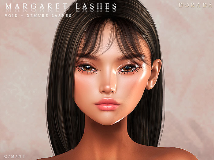 Second Life Marketplace - Dorada - Margaret Lashes (Void Demure Lashes)