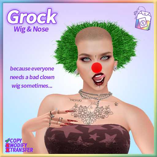 Second Life Marketplace - ~TL~ Grock Wig & Nose