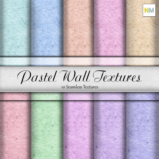 Second Life Marketplace - Pastel Wall Textures 10 Seamless Full Perm NM