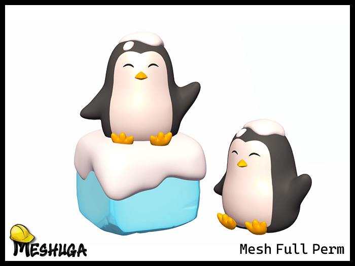 Second Life Marketplace - Meshuga Cute Winter Penguin FULL PERM MESH