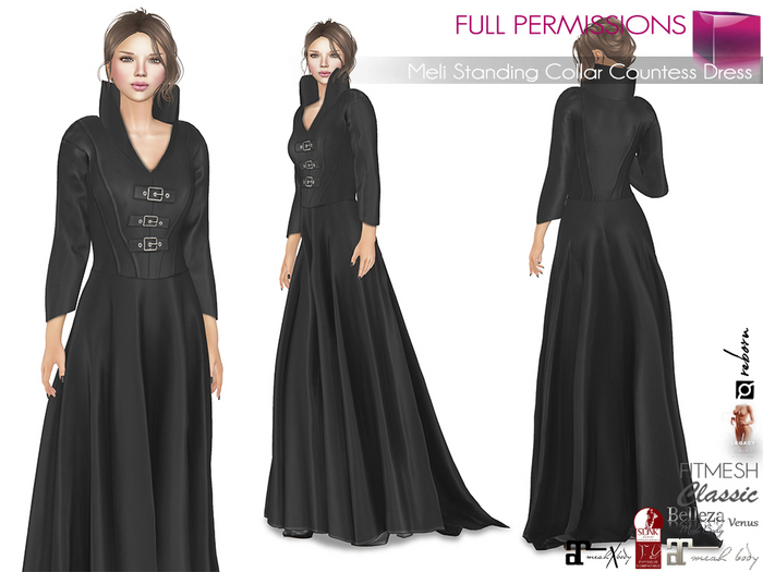 Second Life Marketplace - Full Perm Dark Medieval Standing Collar ...