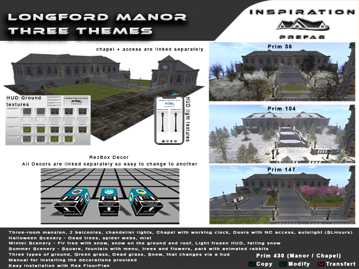 Second Life Marketplace - Longford Manor