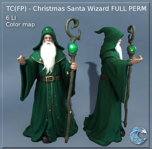 Second Life Marketplace - TC(FP) - Christmas Santa Wizard FULL PERM