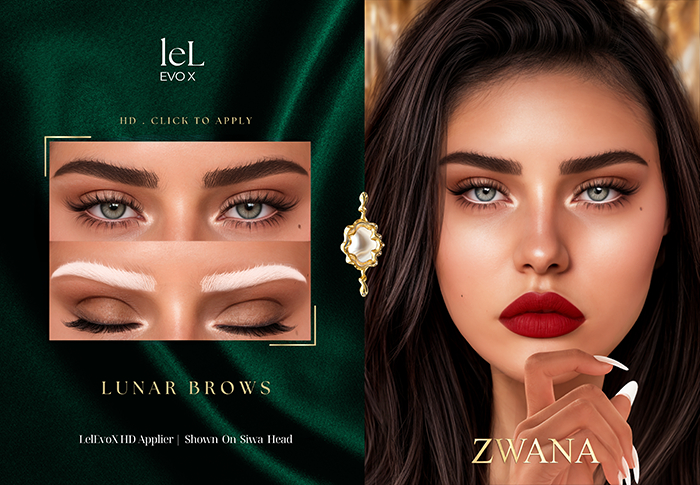 Second Life Marketplace - ZWANA Lunar Brow - [LelEvoX - HD]