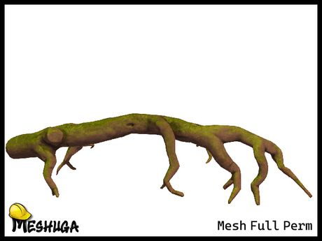 Second Life Marketplace - Meshuga Landscape - Big Dead Trunk FULL PERM MESH