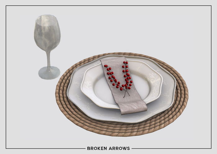 Second Life Marketplace - BROKEN ARROWS - Noel - Place Setting