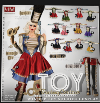 Second Life Marketplace - 13 RARE !dM Toy **TOY BOOTS** (BOX LARA)