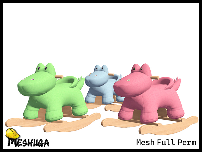 Second Life Marketplace - Meshuga Kids - Baby Crocodile Rocking Chair ...