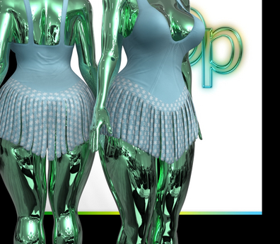 Second Life Marketplace - Snowflakes Dancer Dress Kupra