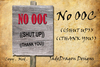 Second Life Marketplace - NO OOC Sign