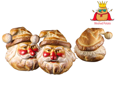 Second Life Marketplace - Meshed Potato - Christmas Santa Bread Full ...