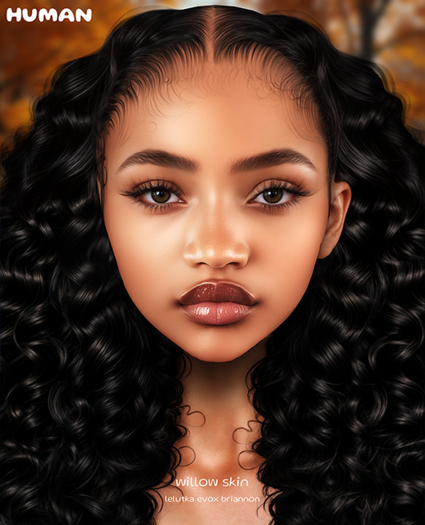 Second Life Marketplace - human+ willow skin praline - lel evox