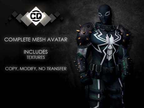 Second Life Marketplace - .:CQ:. Agent Venom Bento Avatar