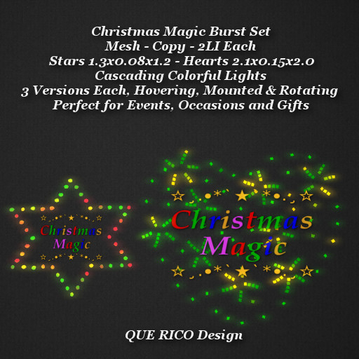 Second Life Marketplace - Christmas Magic Burst Set