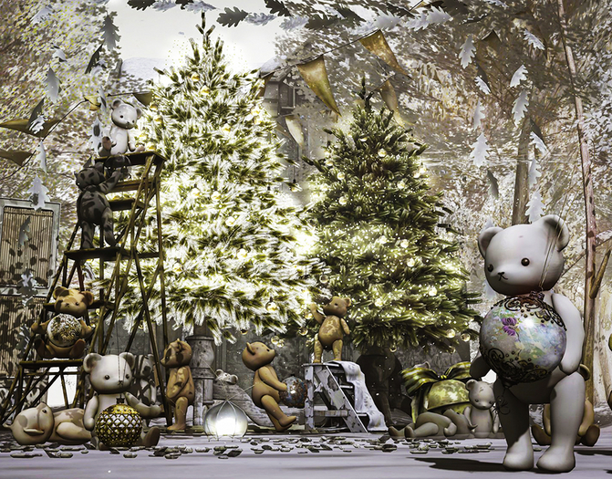 Second Life Marketplace - 2){anc} tree for two / christmas tree (24) RARE