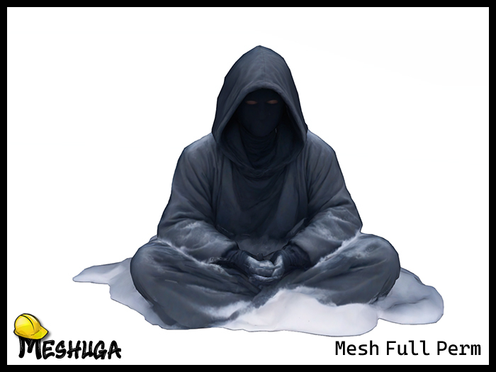 Second Life Marketplace - Meshuga Hooded Man in Snow FULL PERM MESH