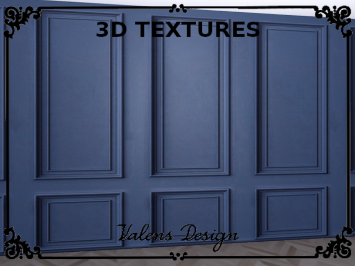 Second Life Marketplace - 3D TEXTURES + PBR Dark blue petrol wood ...