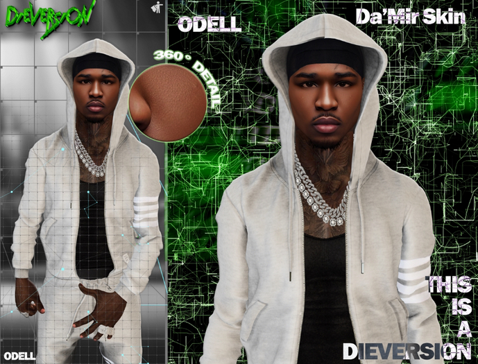 Second Life Marketplace - /DV/ Da'Mir Demo Skin (Odell)