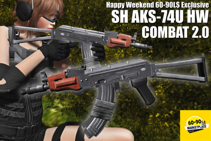 Second Life Marketplace - SH AKS-74U HW Classic M C2 (Unpack)