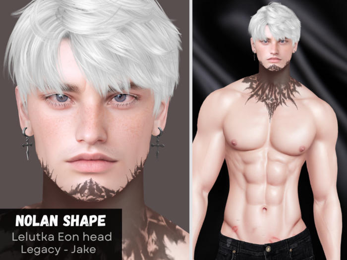 Second Life Marketplace - -[Stanley] Nolan Shape Eon - Lelutka Eon Head ...
