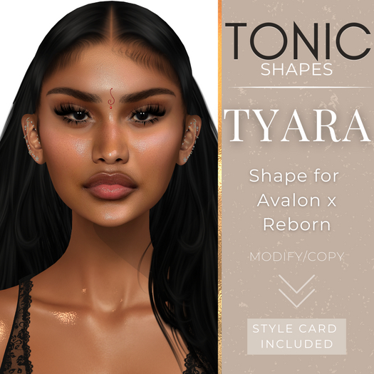 Second Life Marketplace - TONIC - Tyara Shape For Lelutka Avalon 4.0 x ...