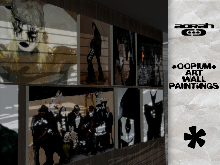 Second Life Marketplace - "AORAH" - 00PIUM Art Pantings (FATPACK)
