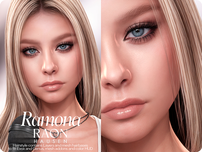 Second Life Marketplace - RAON l Ramona Skin Genus4k (Ivory)