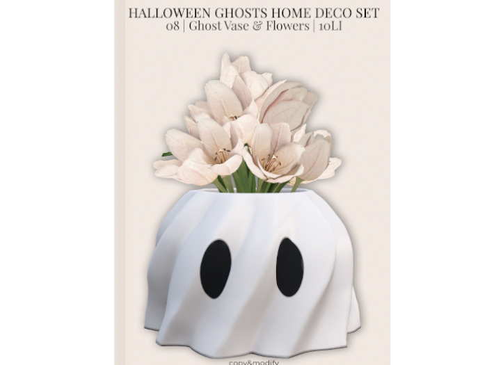 Second Life Marketplace - MINIMAL - Halloween Ghosts 08 Ghost Vase ...