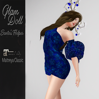 Second Life Marketplace - Glam Doll Santas Helper Blue (Maitreya ...