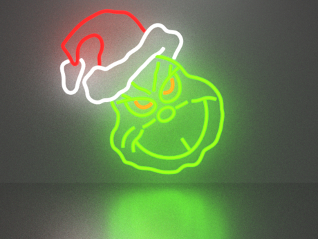 Second Life Marketplace - Grinch 2 neon sign Full Permission