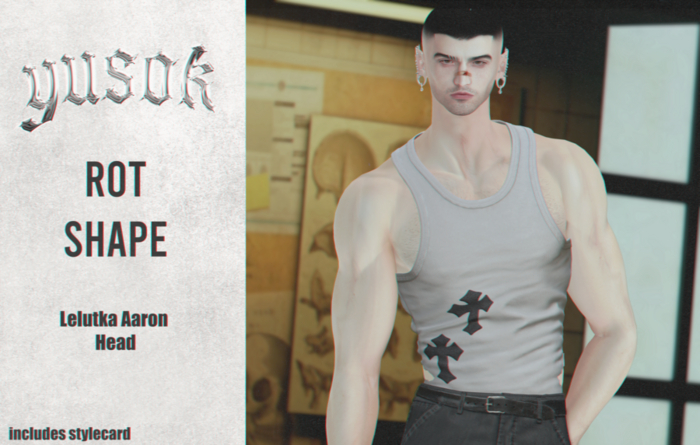 Second Life Marketplace - YK.ROT SHAPE AARON