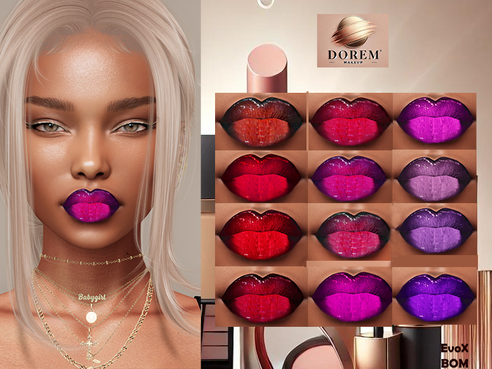 Second Life Marketplace - **DOREM BEAUTY** donny lipstick-evox