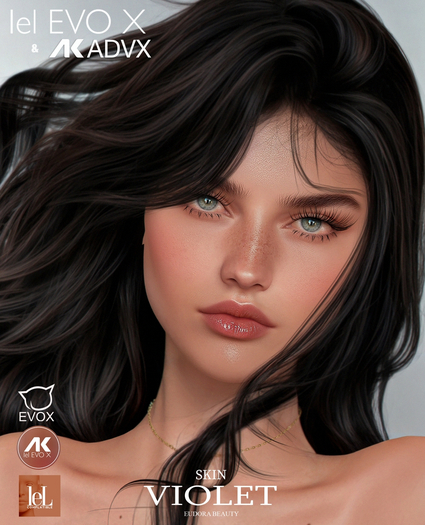 Second Life Marketplace - E.BEAUTY - VIOLET SKIN PALE [LELUTKA EvOX]