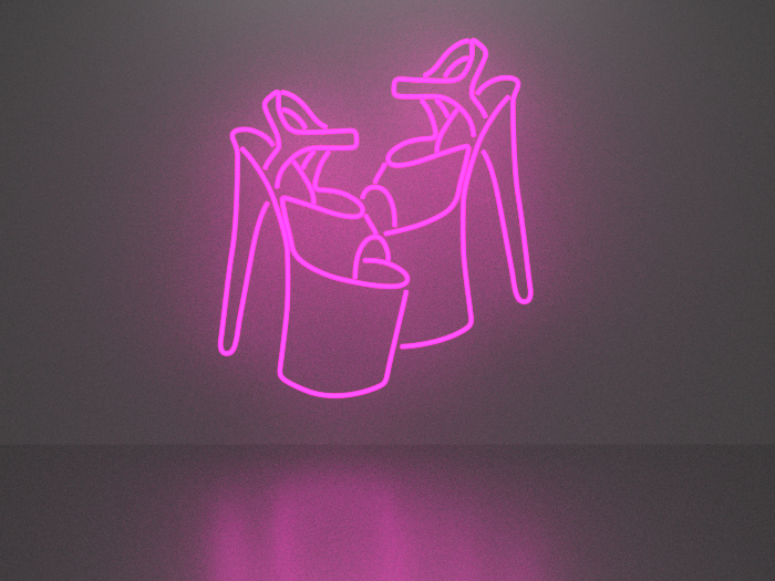 Second Life Marketplace - Heels 2 neon sign Full Permission