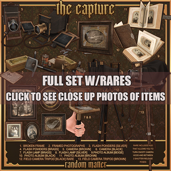 Second Life Marketplace - Random Matter - The Capture FULL SET W/RARES