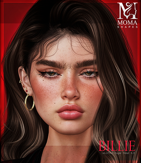 Second Life Marketplace - MOMA - Billie Shape for LeLUTKA Sugar Head 4.0