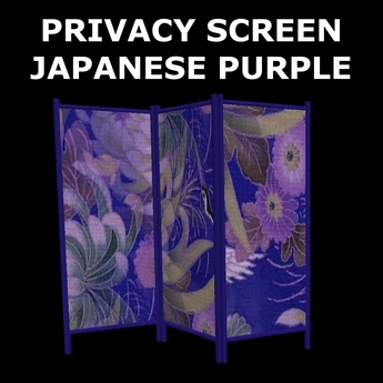 Second Life Marketplace - privacy screen Japanese purple