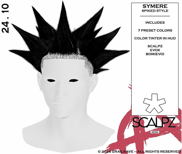 Second Life Marketplace - [GK] SYMERE SPIKED STYLE [ADD ME]