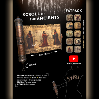 Second Life Marketplace - SynRJ ~ Scroll of the Ancients ~ Fatpack