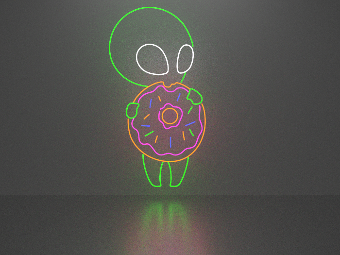 Second Life Marketplace - Alien 18 neon sign Full Permission