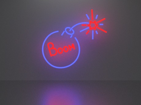 Second Life Marketplace - Boom 2 neon sign Full Permission