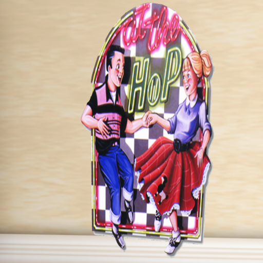 Second Life Marketplace - At The Hop Wall Decal
