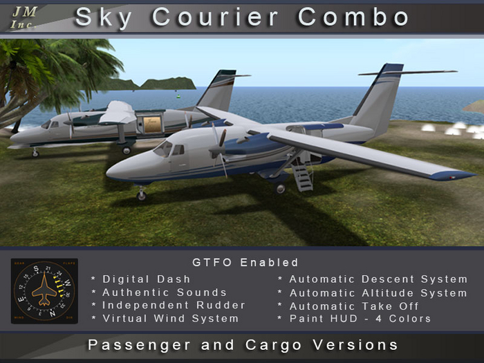 Second Life Marketplace - JM-Sky Courier-COMBO V2.0